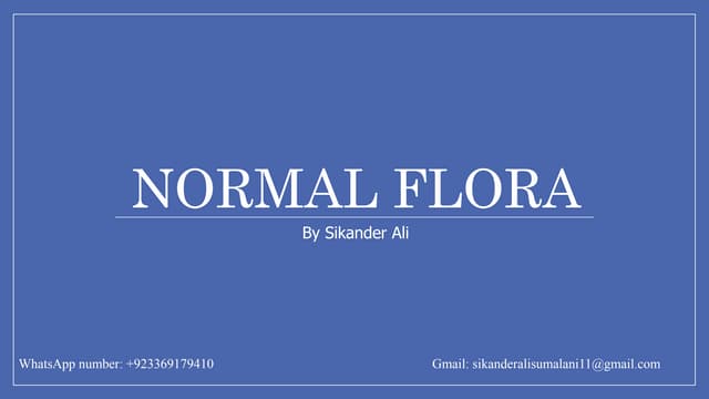 Normal Microflora of Human body | PPTX | Reproductive Health | Diseases ...