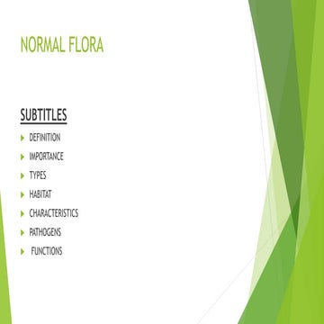 NORMAL FLORA | PPTX