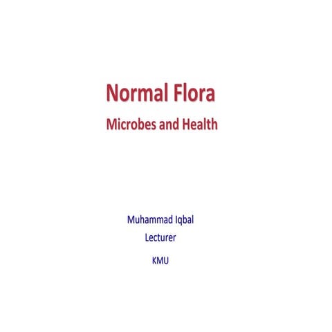 Normal Microflora of Human body | PPTX