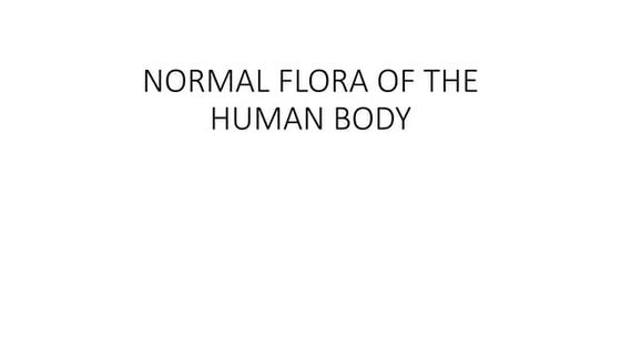 Normal flora | PPT
