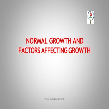 Normal growth,assessment ,charts | PPTX