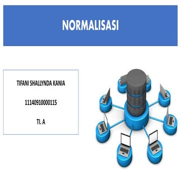 Normalisasi basis data | PPTX