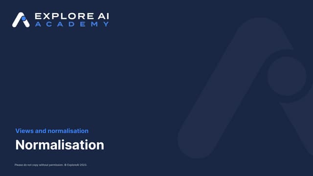 Database Normalisation | PPTX