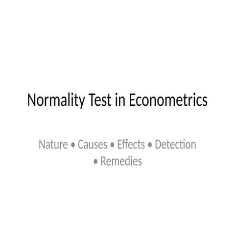 Econometrics: Normality_Test_Presentation.pptx