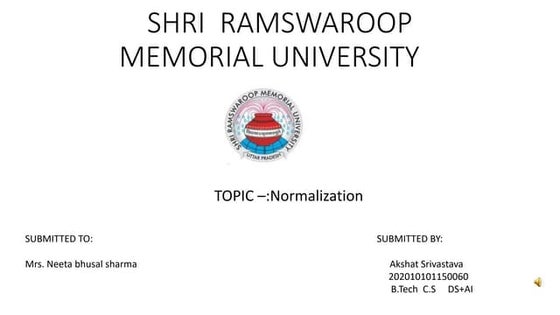 normalization_Hamdard University Bangladesh.pptx