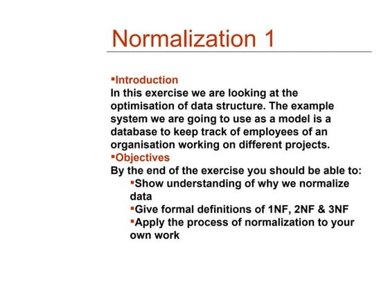 Normalization in DBMS | PPTX