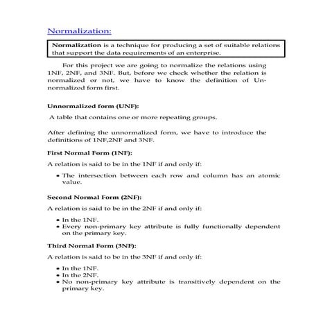 Normalization | DOCX