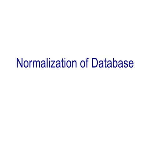 Normalization.ppt