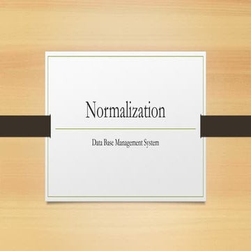 Normalization in data base presentation .pptx