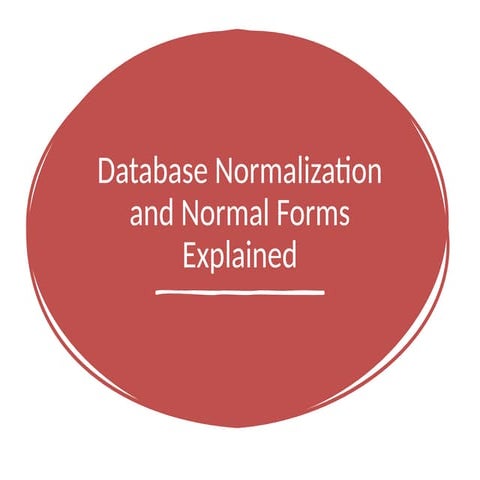 Database Normalization And Normal Forms Explained Pptx Databases 2611