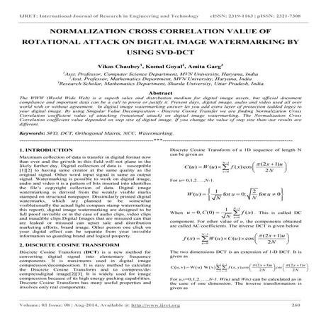 Normalization cross correlation value of | PDF