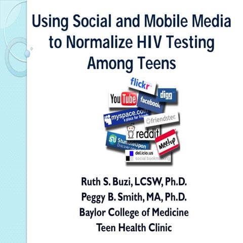 Using Social Media and Mobile Tech to Normalize HIV Testing Among Teens ...