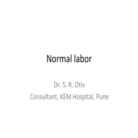Normal labor | PPT