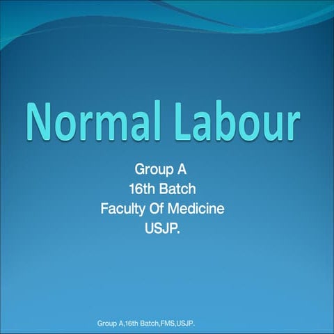 Normal Labour | PPT