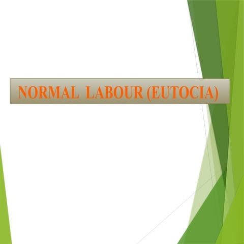 Mechanism of normal labour | PPTX