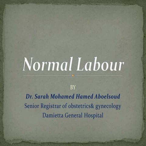 Normal labour 1 | PPT