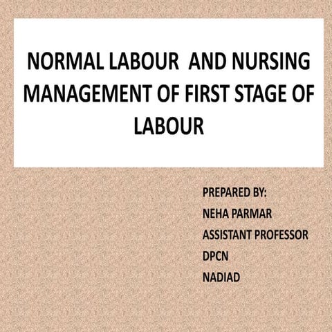 Second stage of labour | PPTX