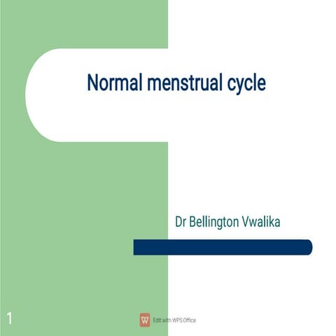 Normal menstrual cycle.pdfFor medical students | PDF