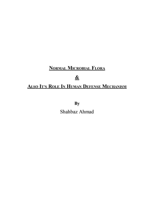 Normal Flora | PPTX