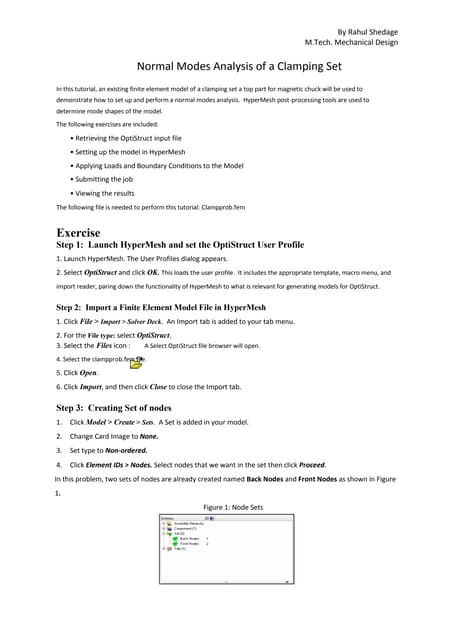 Nastran sol103 | PPT | Computing | Technology & Computing