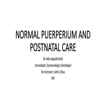 Post natal care | PPTX
