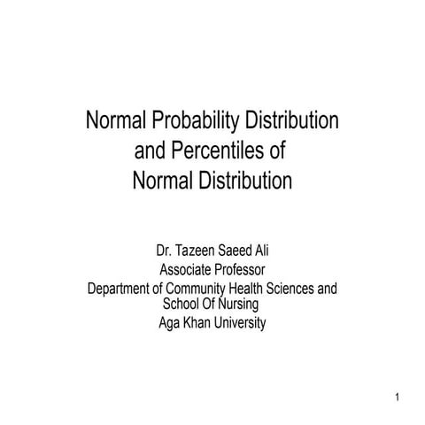STATISTICS: Normal Distribution | PPTX