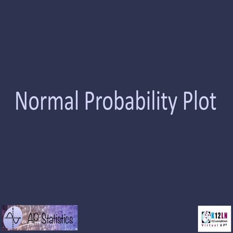 Normal probability plot | PDF