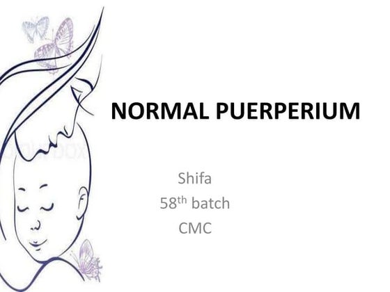 Puerperium | PPTX
