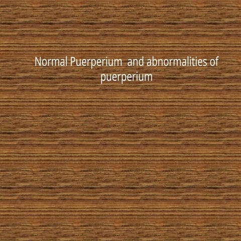 Post natal care | PPTX