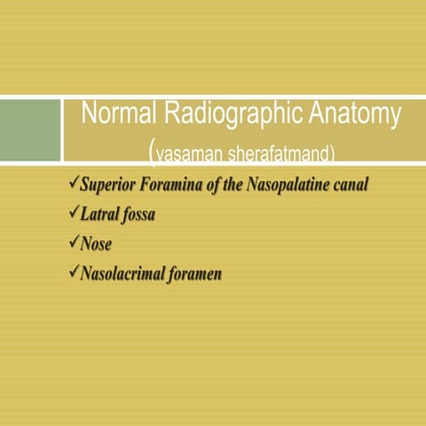 Normal oral radiographic anatomy | PPTX