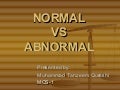 Concpets of normal and abnormal behavior