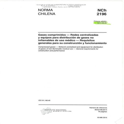 Norma nch2196.2014