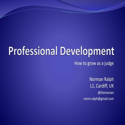Norman ralph judge development | PPT