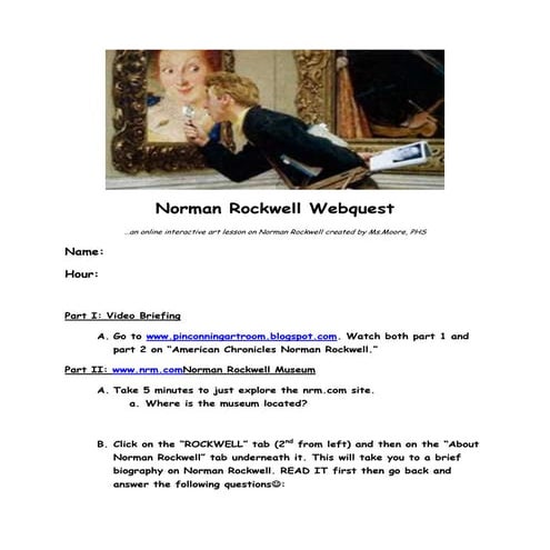 Norman rockwell webquest | DOCX