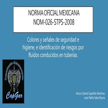 NOM-026-STPS-2008, Colores y señales de seguridad e.pptx