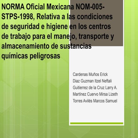 NORMA_Oficial_Mexicana_NOM_005_STPS_1998.pptx