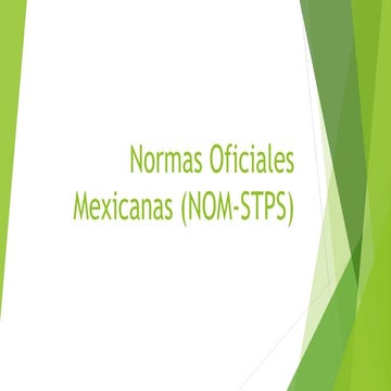 Normas oficiales-mexicanas-nom-stps | PPTX