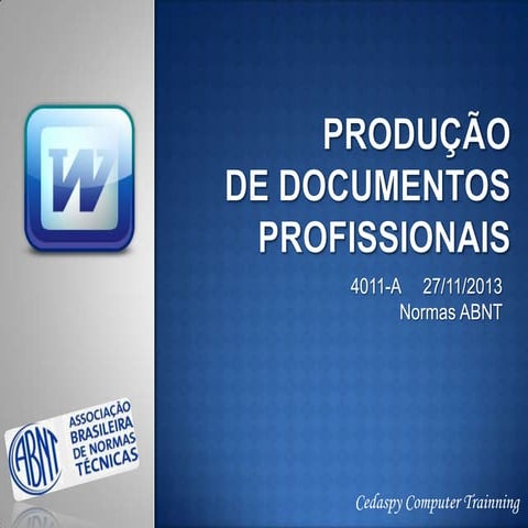 Slide= Normas da ABNT | PPT