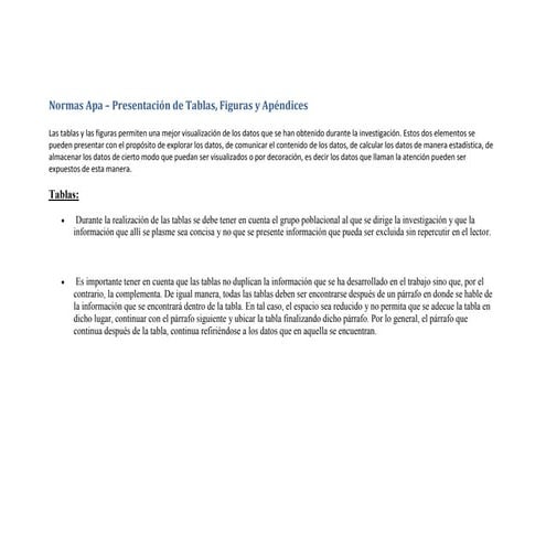 Normas apa, tablas figuras y apéndices. 2017 | PDF