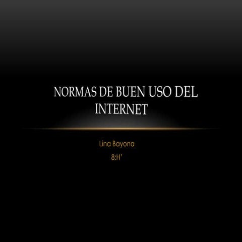 Normas de buen uso del internet | PPTX