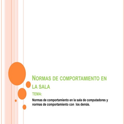 Normas de comportamiento | PPTX | Computing | Technology & Computing
