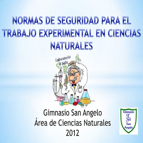 Normas De Seguridad En El Laboratorio De Ciencias