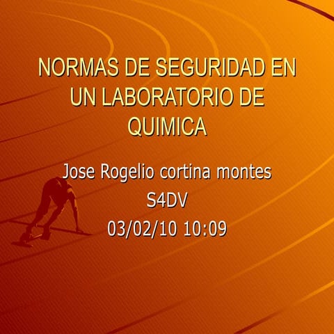 Normas De Seguridad En Un Laboratorio De Quimica | PPT