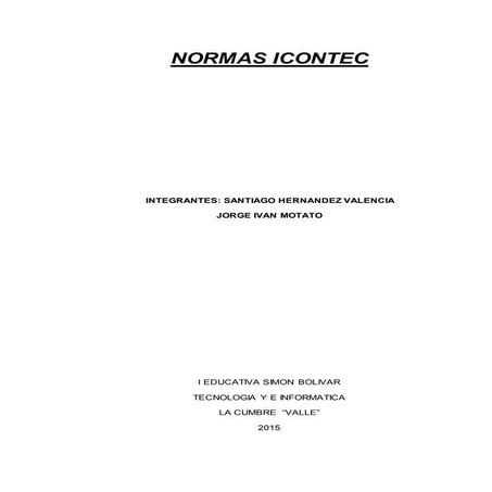 Normas Icontec Normas Apa Taller 9 Gbi Las Constumbres Afrocolombianas