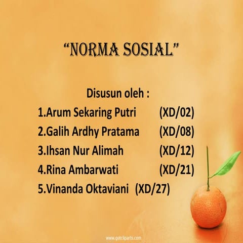 NORMA SOSIAL | PPT