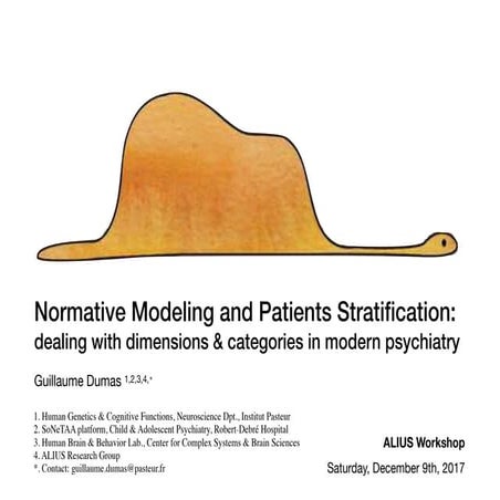 Normative Modeling & Patients Stratifications: Dealing with Dimensions ...