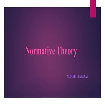 Normative theory | PPTX
