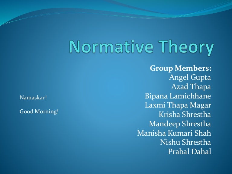 Normative theory
