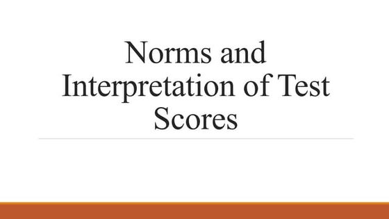 Test standardization and norming | PDF