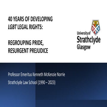 Kenneth Norrie Valedictory Lecture Slides 28/2/24 | PPTX